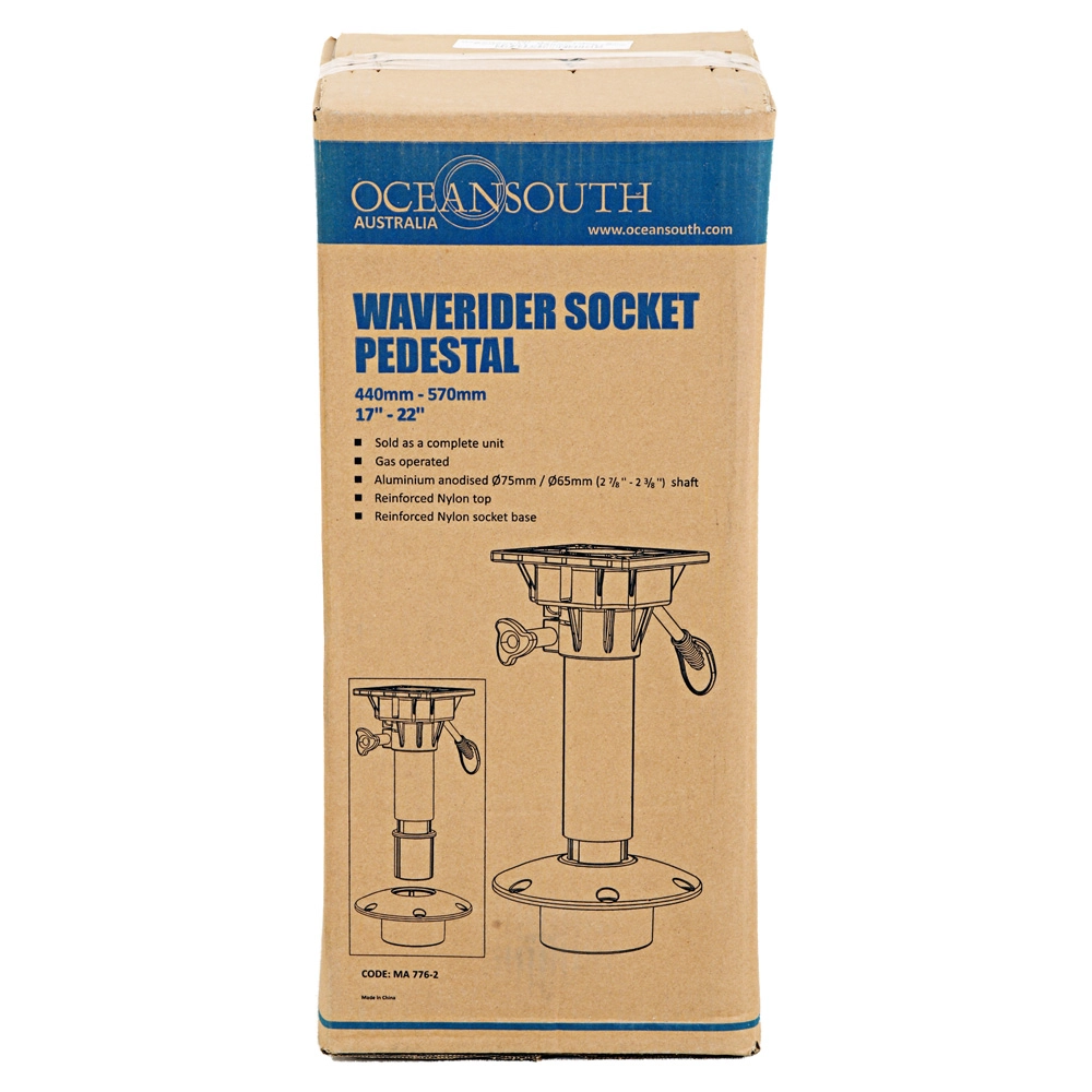 Buy Oceansouth Waverider Gas Suspension Socket Boat Seat Pedestal 440mm ...