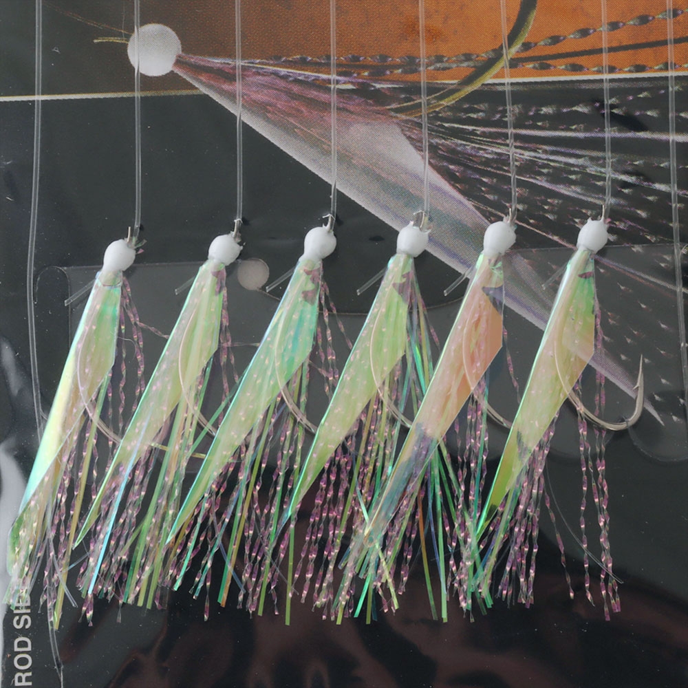 Hayabusa EX131 Laser Pink White Sabiki Rig Size 14 - Sabiki / Baitfish ...