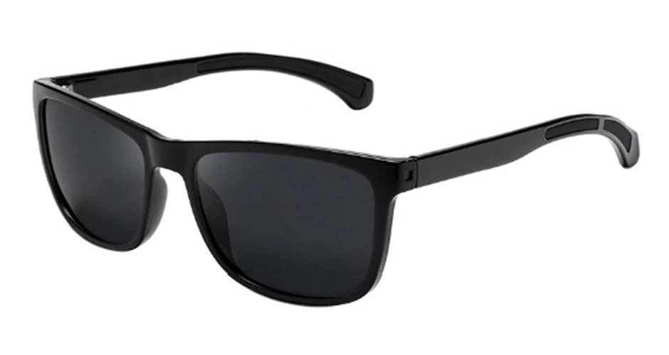 Pacific Polarised Bongo Sunglasses Black Frame Grey Lens - Sunglasses ...