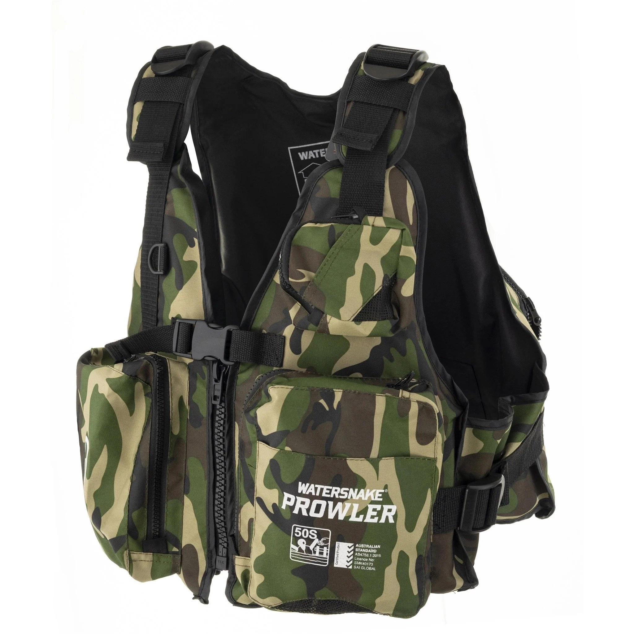 Watersnake Prowler Level 50S Adult Kayak Life Jacket Camo - Life ...