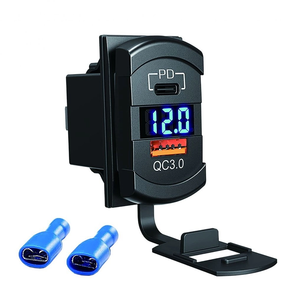 Dual USB Charger with Volt Meter - USB Chargers & Adapters - Battery ...