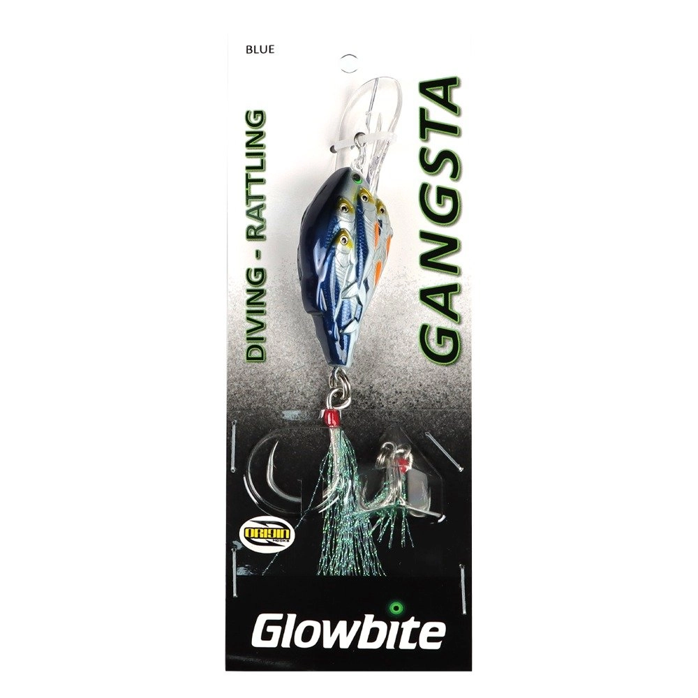 Glowbite Gangsta Trolling Lure with Sonic Rattle 115mm - Bibbed Lures ...