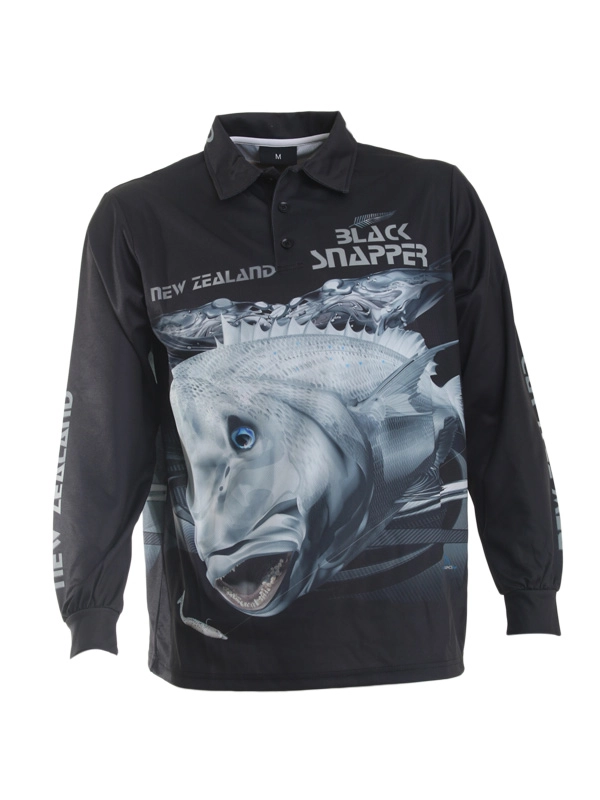 Mad About Fishing Black Snapper Long Sleeve Shirt M - Mens Shirts ...