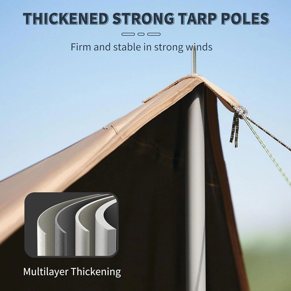 Naturehike Light Hexagon Canopy Tarp 5x3.8m - Shelters & Gazebos ...