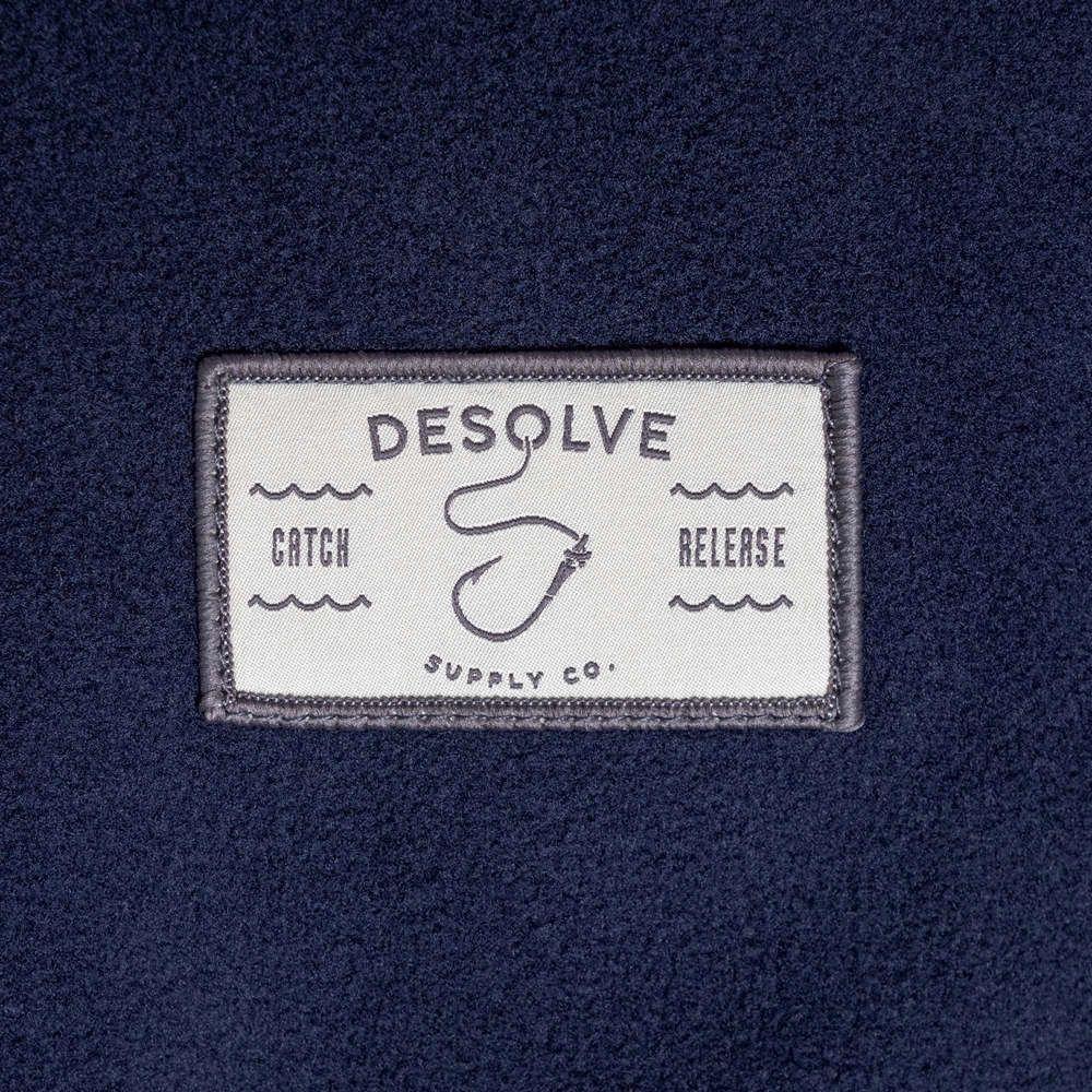 Desolve Hooked Fleece Mens Hoodie Navy S - Hoodies - Apparel