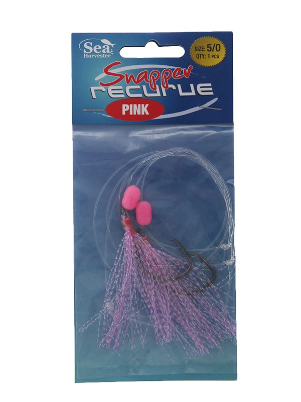 Sea Harvester Snapper Recurve Flasher Rig 5/0 Pink - Flashers & Pre ...